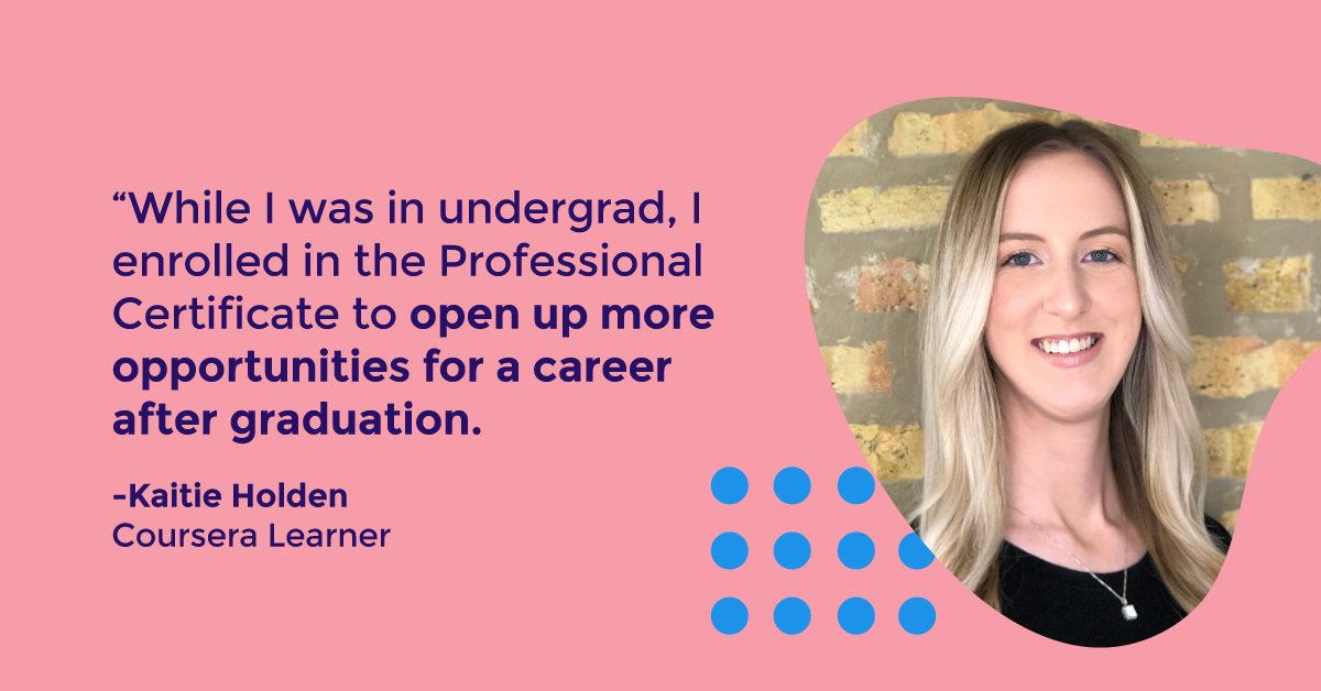 Learn how Kaitie earned her Google IT Support Professional Certificate ...
