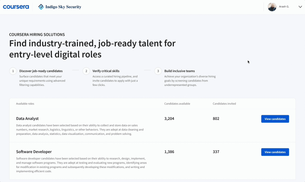 Announcing Coursera Hiring Solutions to connect learners with entry ...