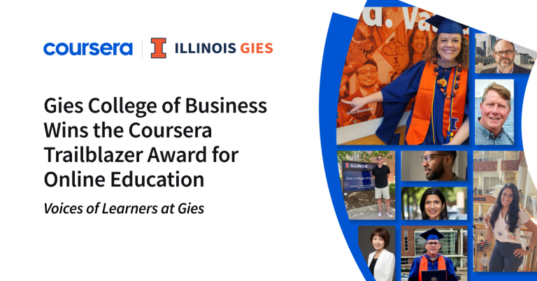 Gies College of Business Wins the Coursera Trailblazer Award for Online ...